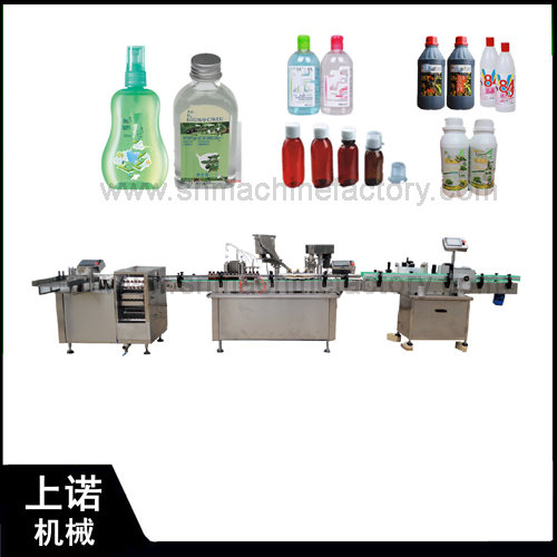 Bottle filling line-liquid production filling line-high speed filling line